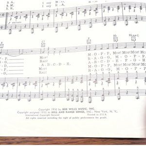 Office | Rag Mop Vintage Piano Sheet Music Johnnie Lee Wills And Deacon ...